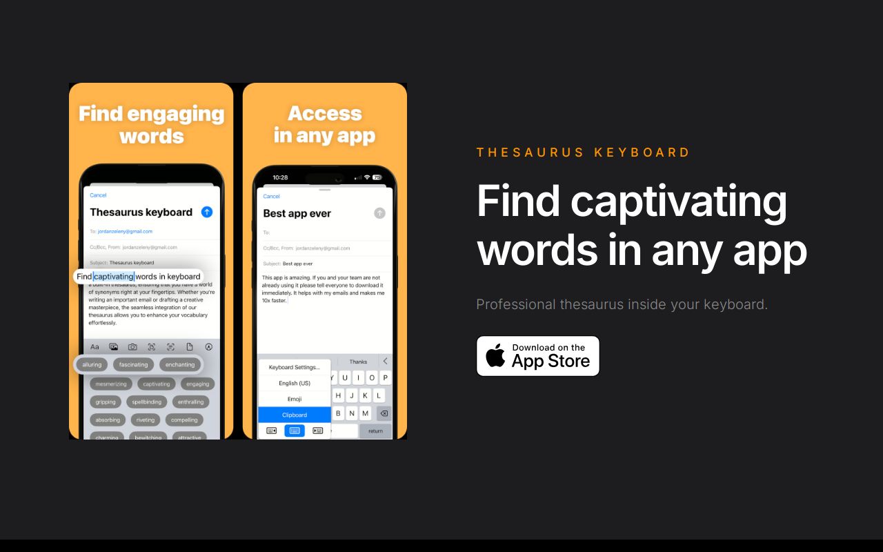 Thesaurus Keyboard